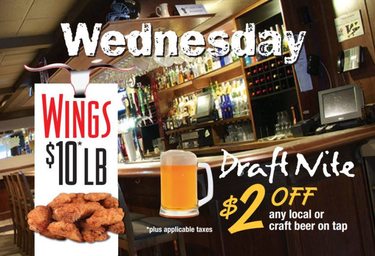 Wing Night Specials Winnipeg | Happy Hour | Beer Deals | Silver Heights